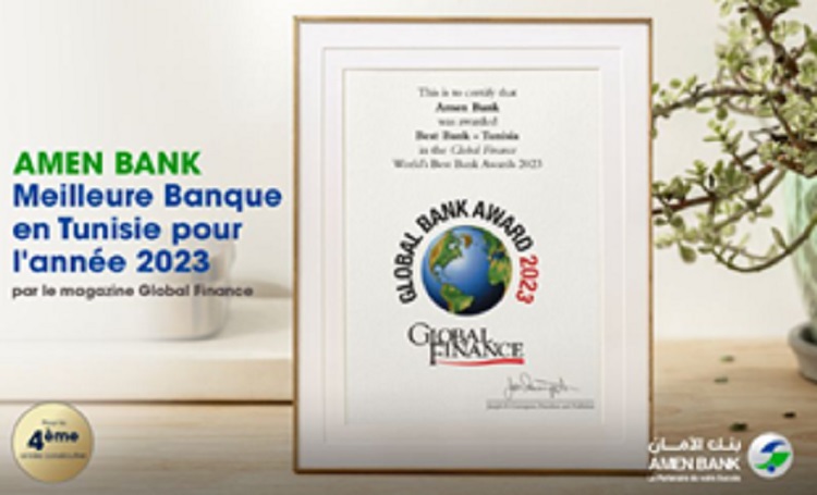 L'Amen Bank élue meilleure banque en 2023 par "Global Finance ...